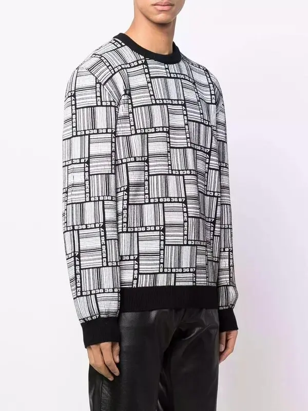 VTMNTS Patterned Intarsia Knit Jumper
