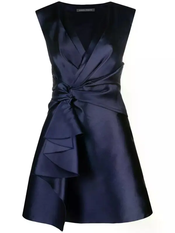 Alberta Ferretti Sleeveless Pinched-waist Dress
