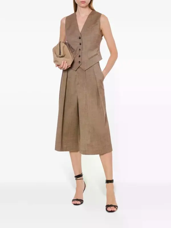 Philosophy Di Lorenzo Serafini Virgin Wool Blend Knee-length Shorts