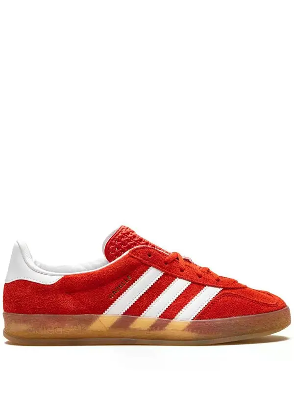 Adidas Gazelle Indoor Bold Orange Suede Sneakers - Red