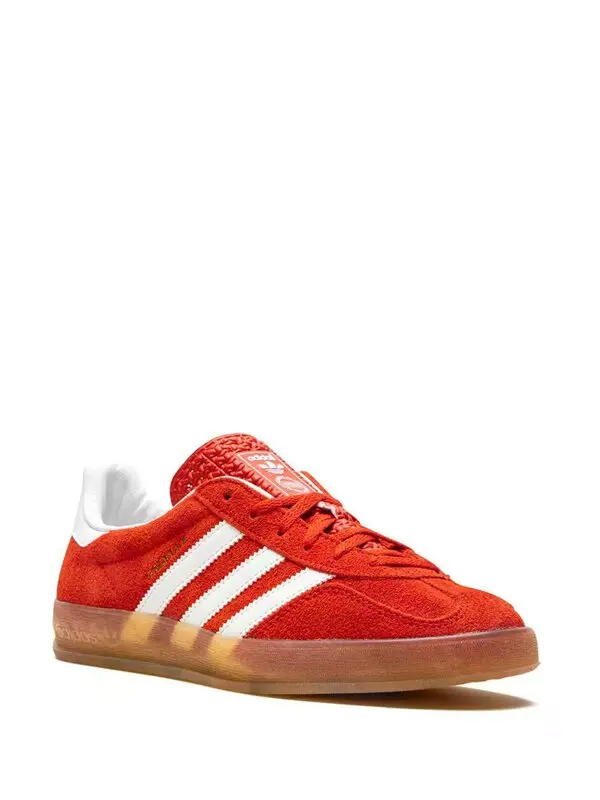 Adidas Gazelle Indoor Bold Orange Suede Sneakers - Red