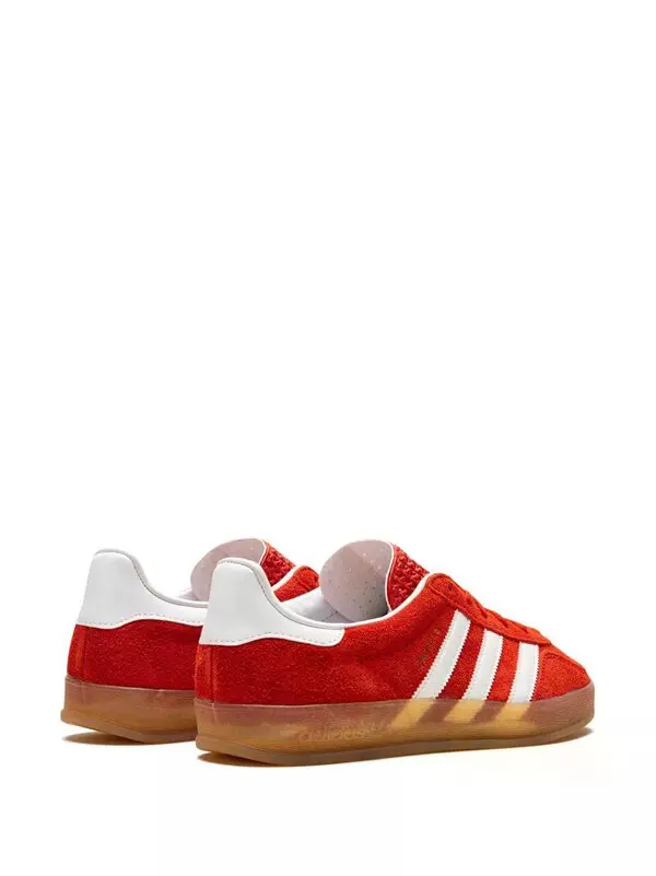 Adidas Gazelle Indoor Bold Orange Suede Sneakers - Red