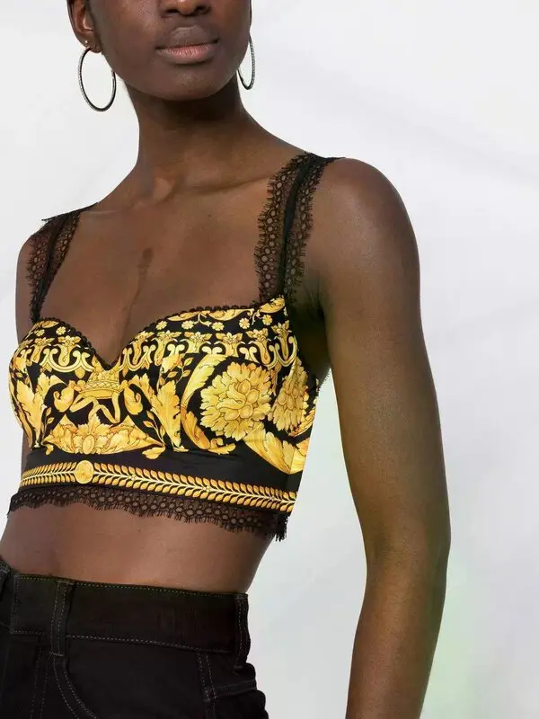 Versace Baroque-print Top