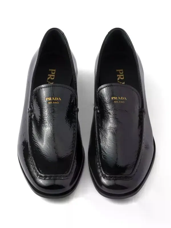 Prada Patent-leather Loafers