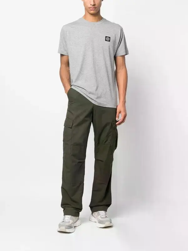 Stone Island Logo-patch Short-sleeve T-shirt - Grey