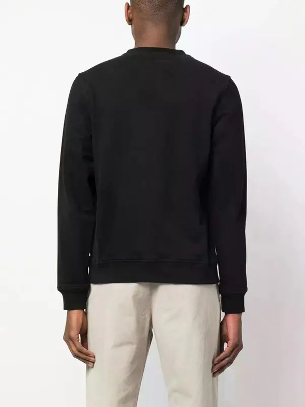 Belstaff Logo-patch Cotton Sweatshirt - Black