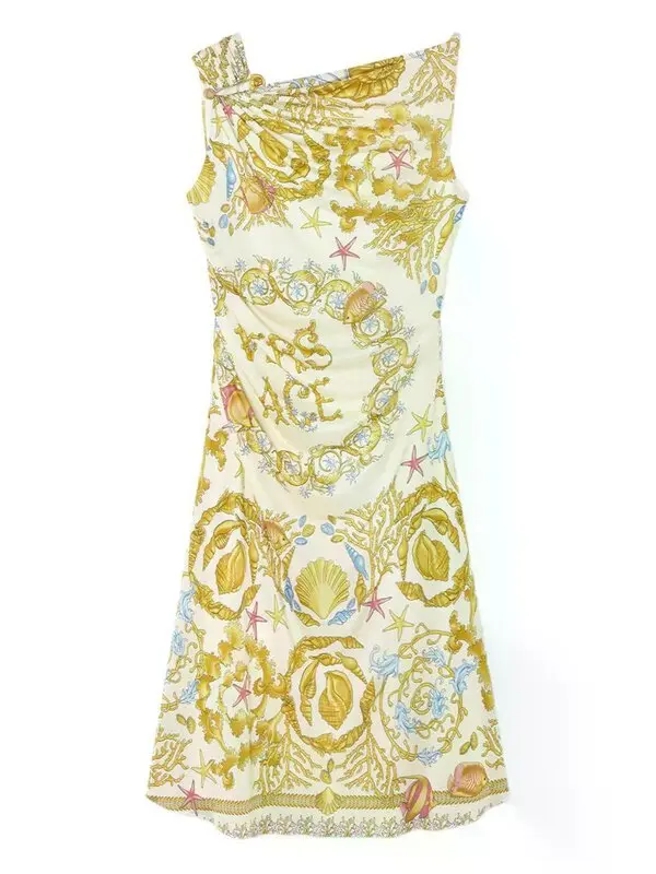Versace Underwater Barocco Mini Dress