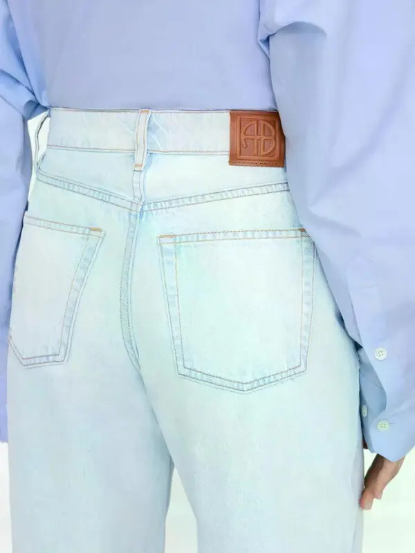 ANINE BING Manon Wide-leg Jeans - Blue