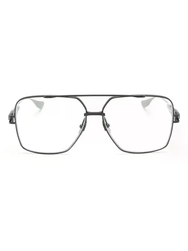 Dita Grand Emperik Pilot-frame Glasses - Black