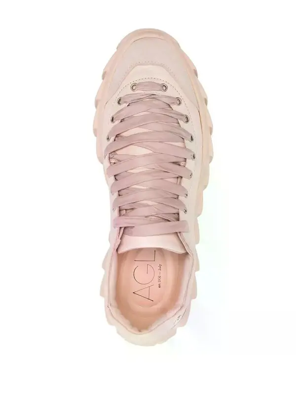 Agl Blondie Ties Leather Sneakers