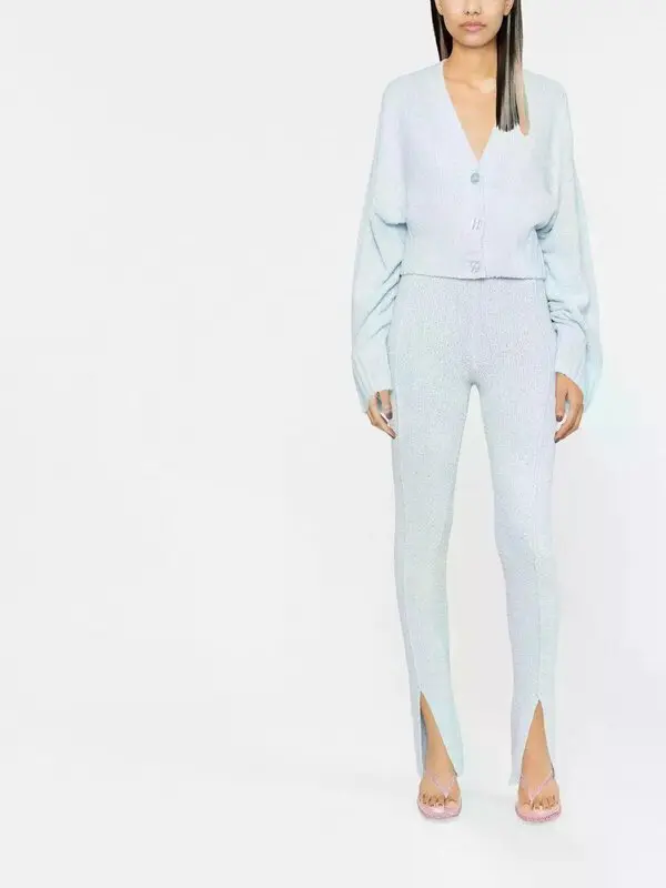 ROTATE BY BIRGER CHRISTENSEN Flared-cuff Knitted Trousers