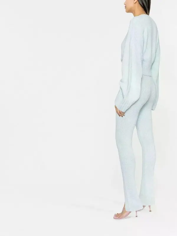 ROTATE BY BIRGER CHRISTENSEN Flared-cuff Knitted Trousers