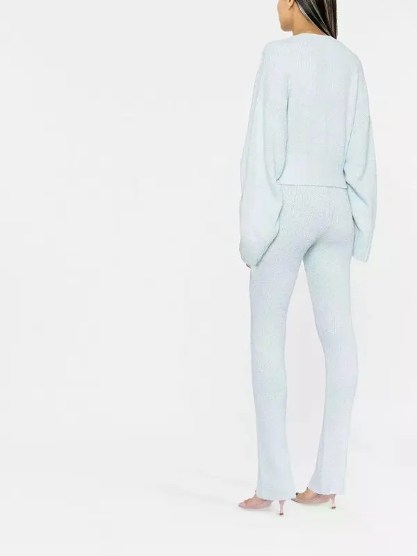 ROTATE BY BIRGER CHRISTENSEN Flared-cuff Knitted Trousers