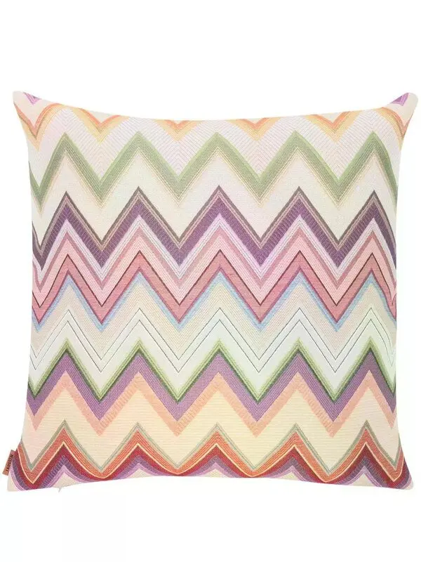 Missoni Zigzag-pattern Cushion - Neutrals