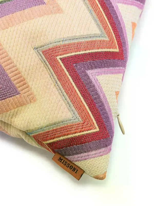 Missoni Zigzag-pattern Cushion - Neutrals