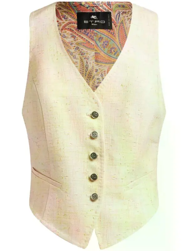Etro Slub Waistcoat - Neutrals