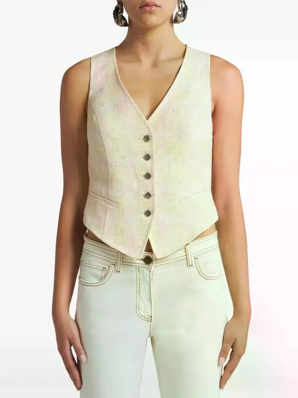 Etro Slub Waistcoat - Neutrals