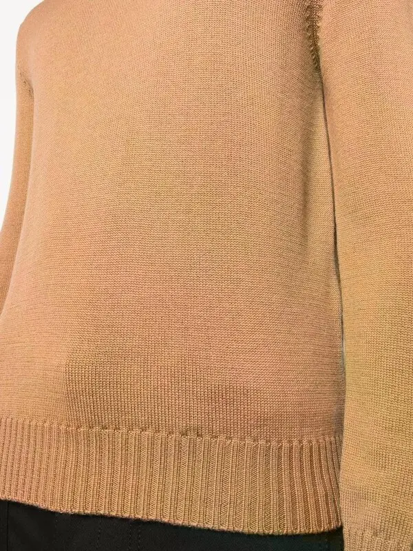 BALLANTYNE Crew Neck Wool Sweatshirt - Neutrals