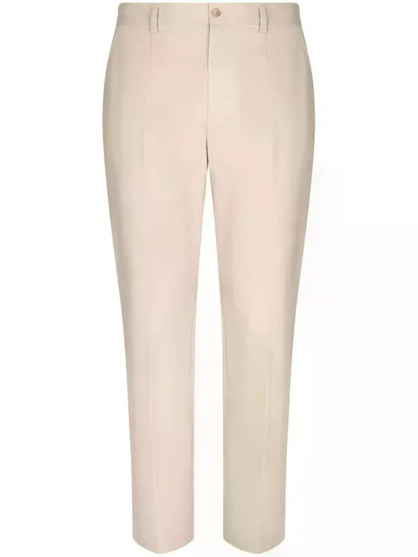 Dolce & Gabbana Tailored Trousers With Logo Plaque