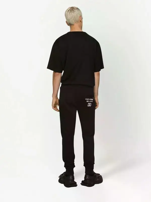 Dolce & Gabbana Logo-embroidered Track Pants - Black
