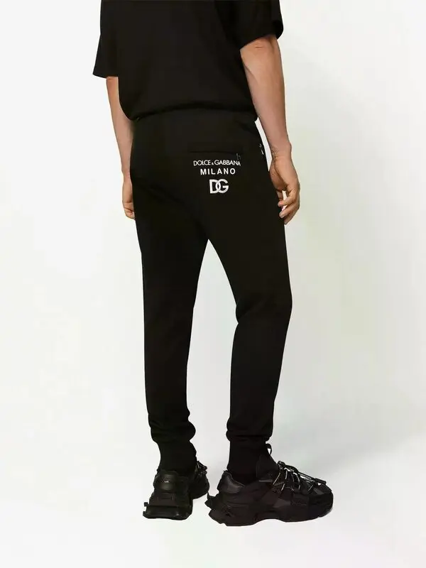 Dolce & Gabbana Logo-embroidered Track Pants - Black