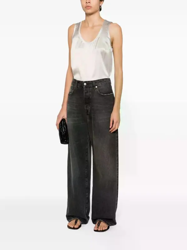 Brunello Cucinelli Stretch-silk Satin Tank Top - Neutrals