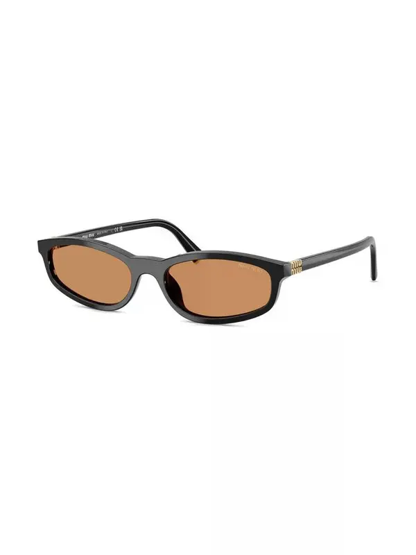 Miu Miu Oval-frame Sunglasses - Black