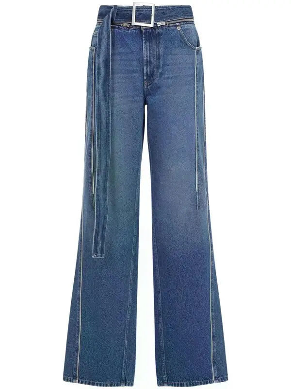 JEAN PAUL GAULTIER Belted Flared Jeans