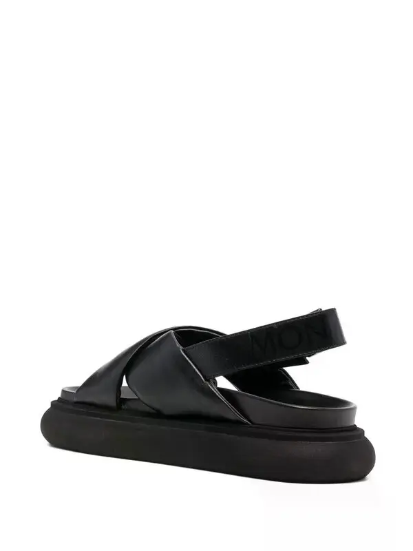 Moncler Cross-strap Leather Sandals