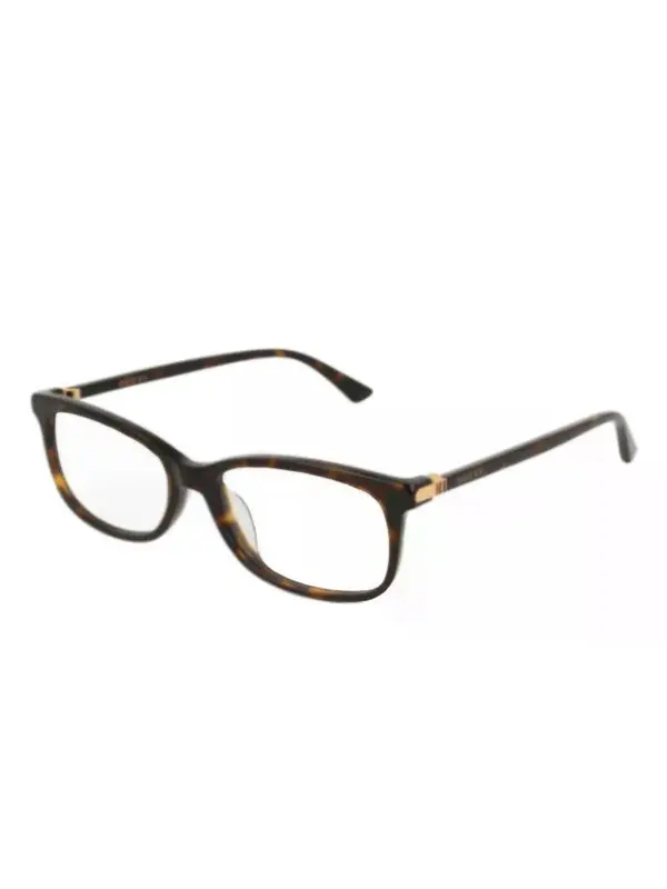 Gucci Square-frame Glasses - Brown