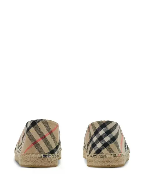 Burberry Check Espadrilles - Neutrals