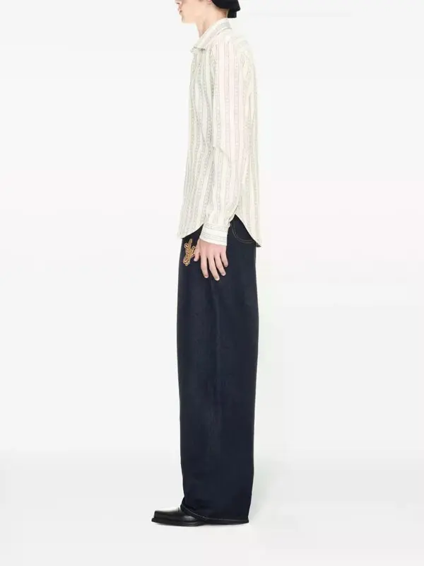 Off-White 90s Logo-appliqué Straight-leg Jeans