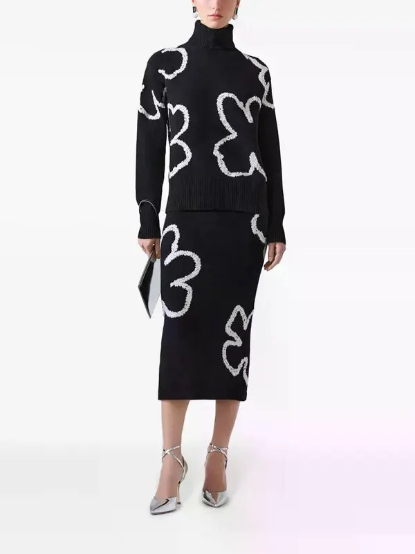 Carolina Herrera Floral-embroidered Jumper