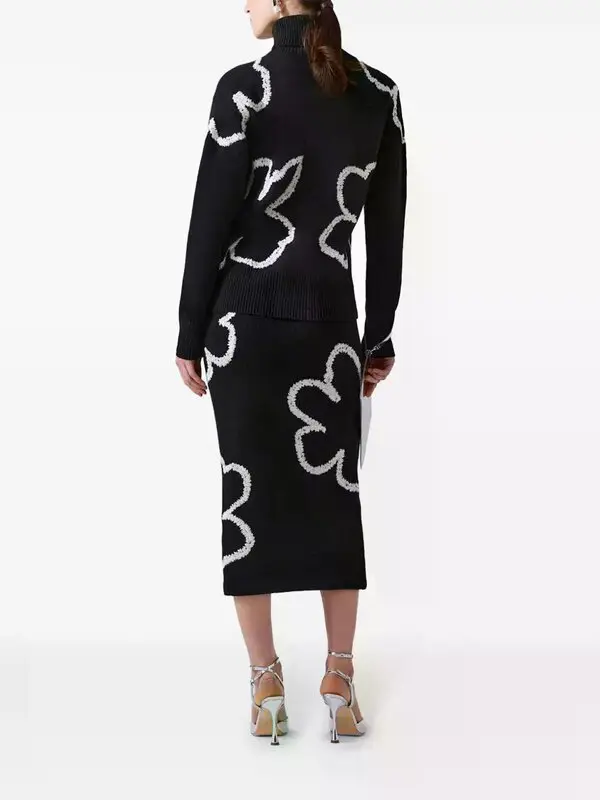 Carolina Herrera Floral-embroidered Jumper