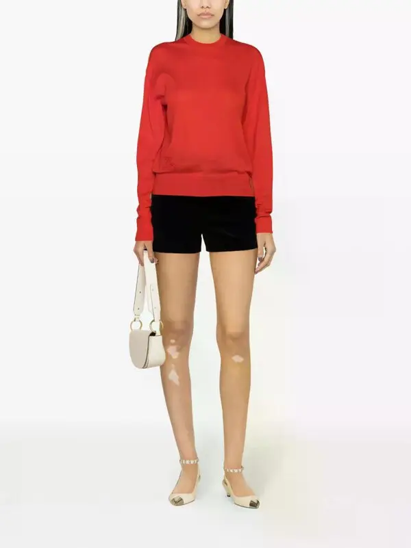 Zadig&Voltaire Emma Cut-out-sleeves Wool Jumper - Red