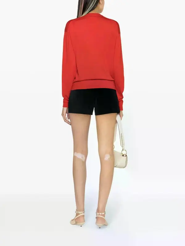 Zadig&Voltaire Emma Cut-out-sleeves Wool Jumper - Red