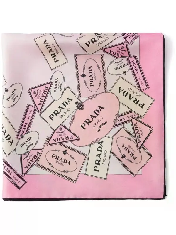 Prada Printed Twill Scarf