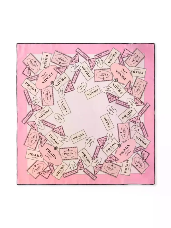 Prada Printed Twill Scarf