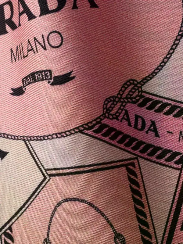 Prada Printed Twill Scarf