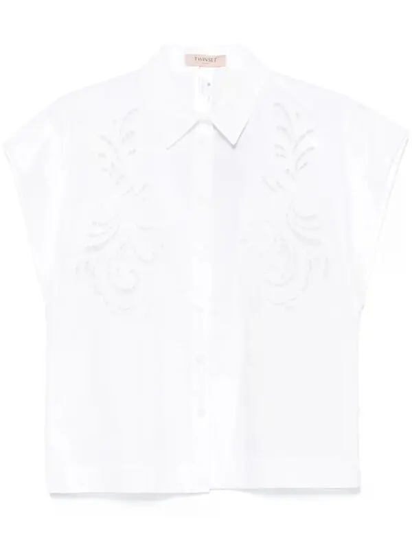 TWINSET Embroidered Shirt - White