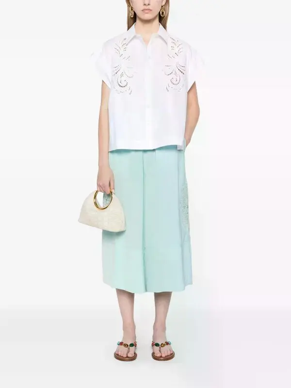 TWINSET Embroidered Shirt - White