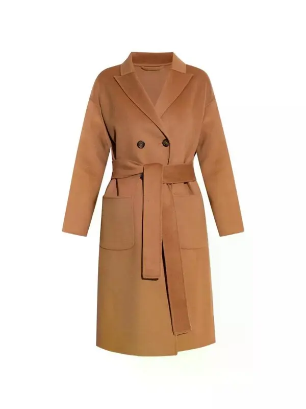 ANINE BING Dylan Belted Double-breasted Coat