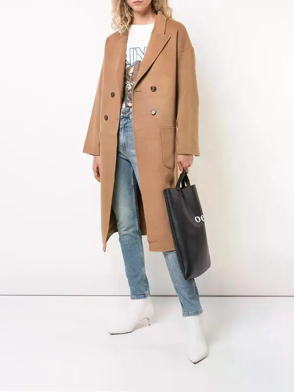 ANINE BING Dylan Belted Double-breasted Coat