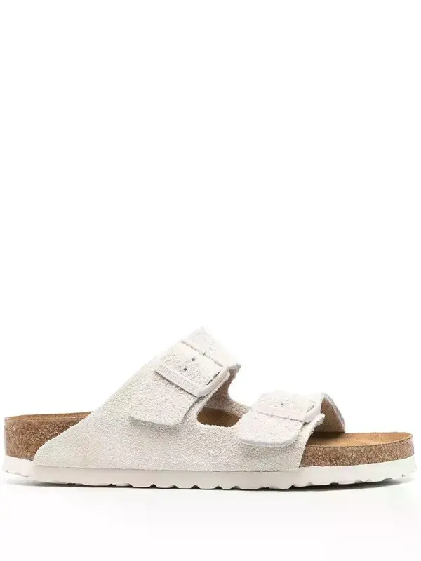BIRKENSTOCK Arizona Suede Sandals - White
