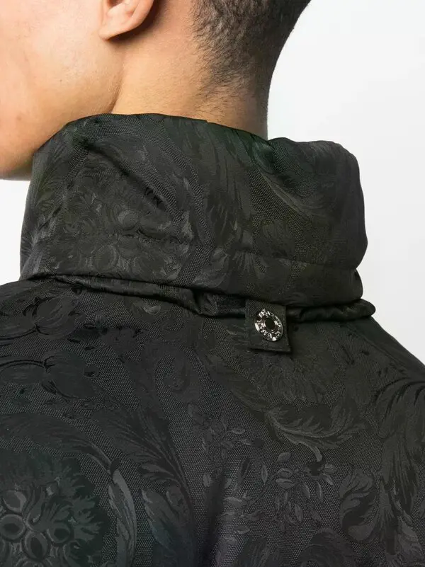 Versace Barocco Silhouette Jacquard Puffer Jacket