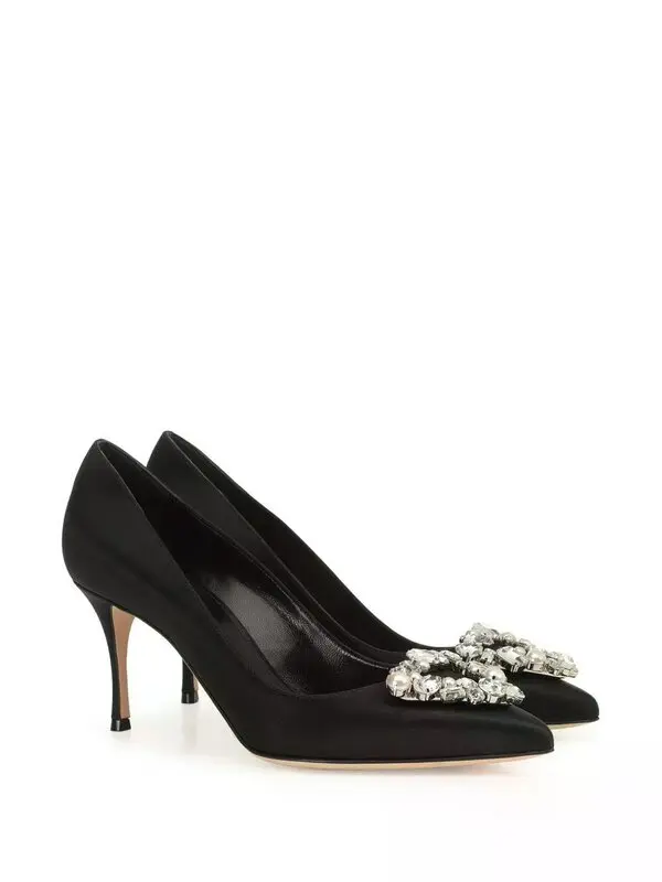 SERGIO ROSSI 90mm Embellished Stiletto Pumps - Black