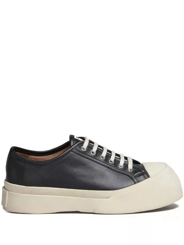 Marni Pablo Lace-up Nappa Leather Sneakers - Black