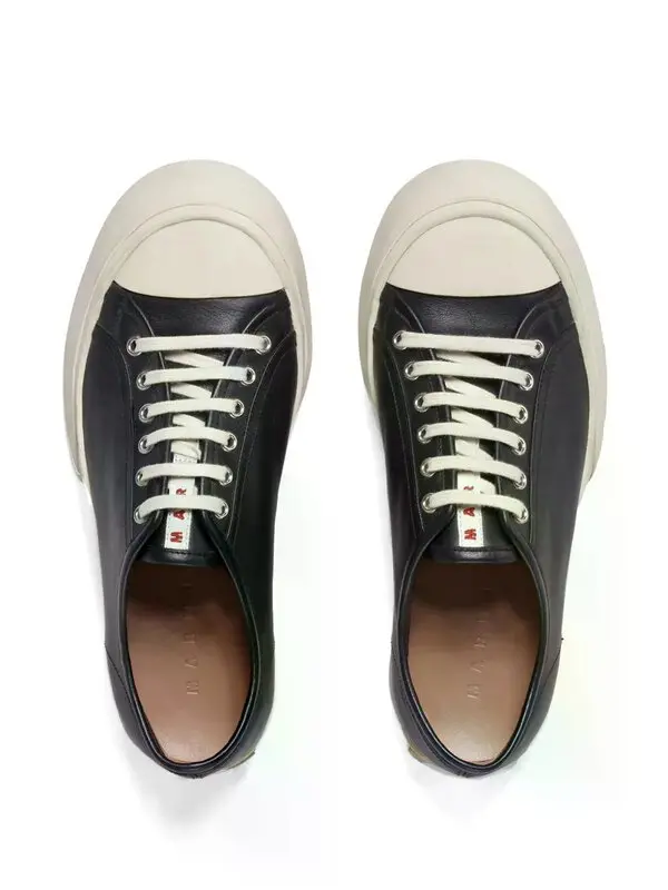 Marni Pablo Lace-up Nappa Leather Sneakers - Black