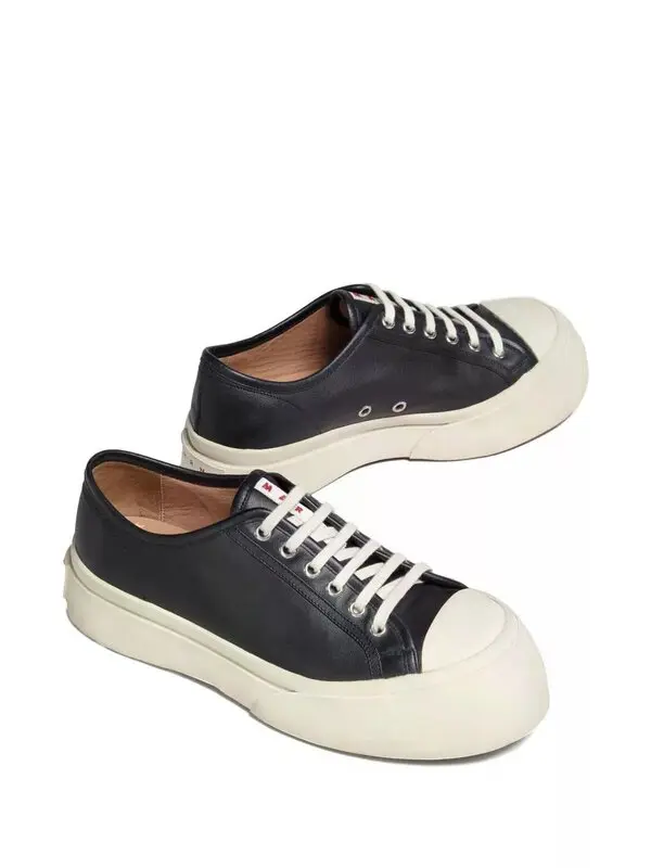 Marni Pablo Lace-up Nappa Leather Sneakers - Black