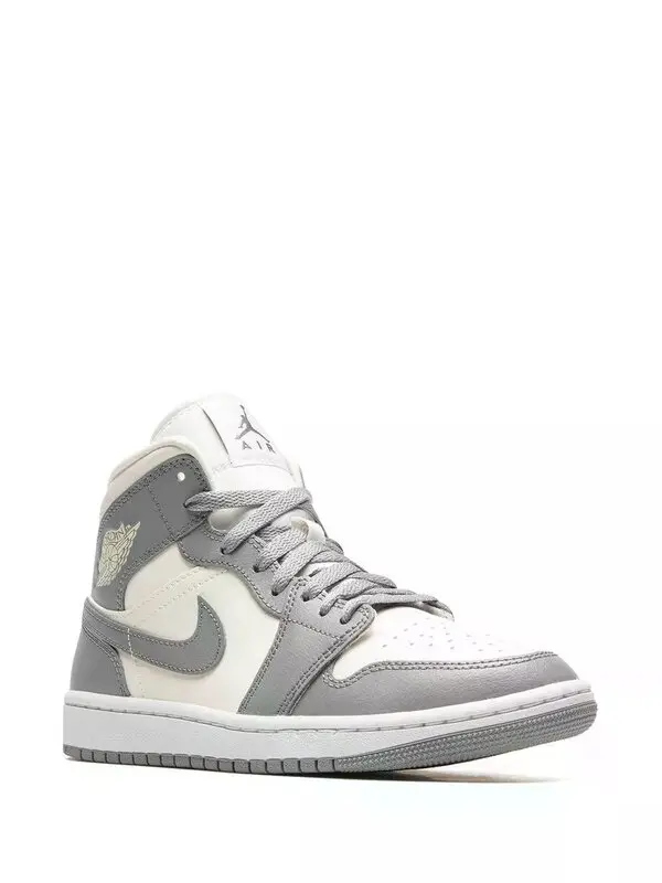 JORDAN Air 1 Mid Stealth Sneakers - Grey